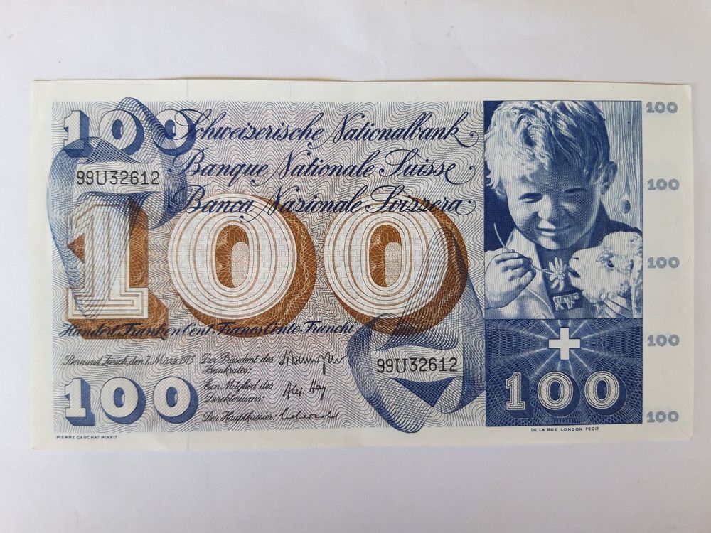 Alte 100 Franken Note 1973 | Kaufen auf Ricardo
