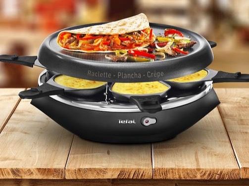 Tefal Raclette, Tischgrill, Crêpes, Plancha für 6 Personen (Gebraucht ...