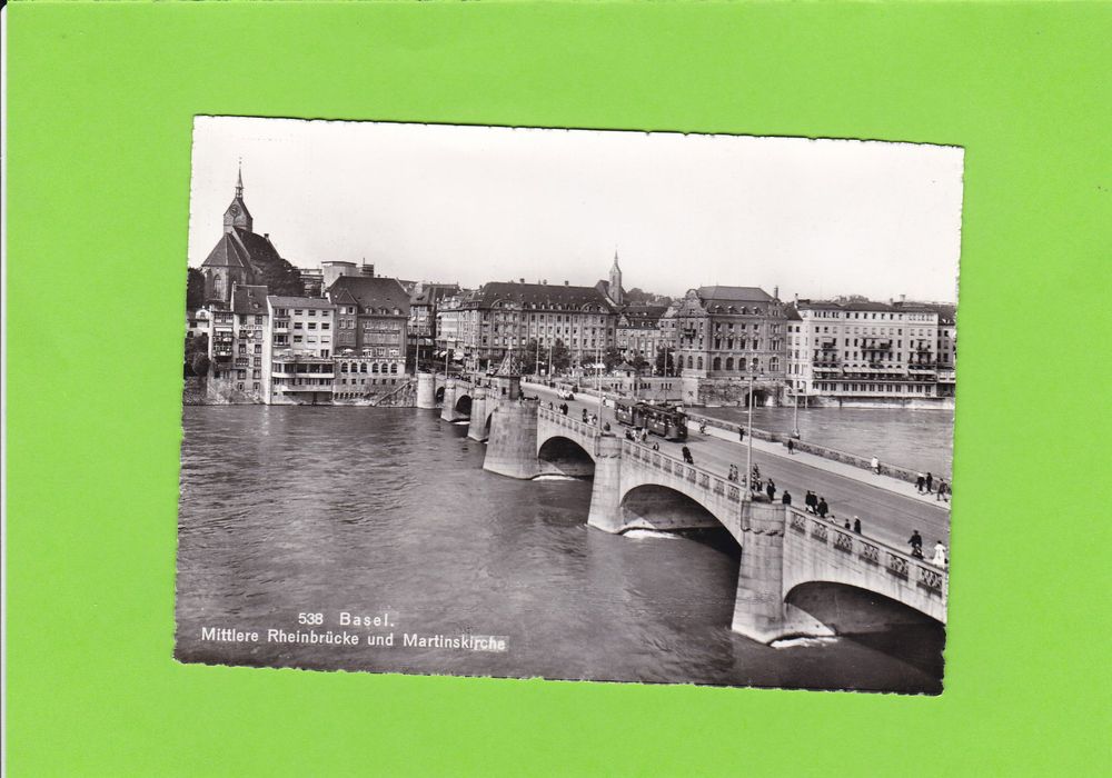 Basel, mittlere Rheinbrücke (Gebraucht) in St. Peterzell für CHF 2 – mit Lieferung auf Ricardo ...