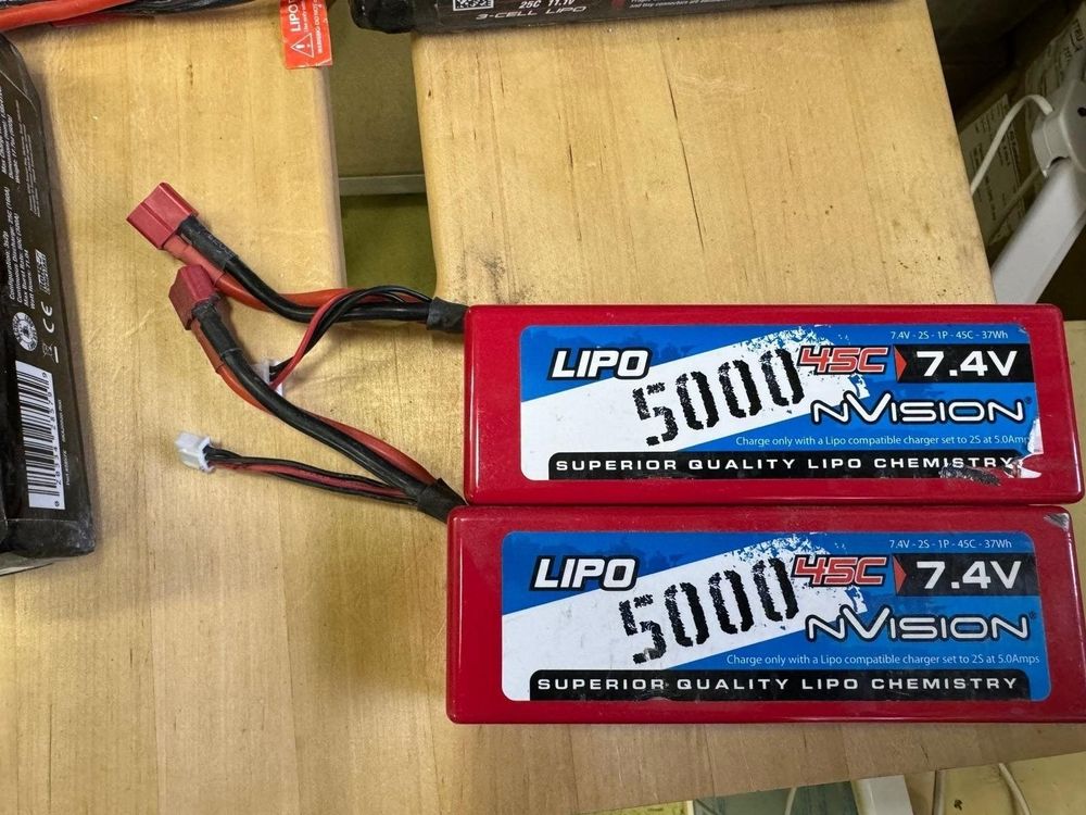 2x NVision LIPO 5000 mAh T PLug | Kaufen auf Ricardo