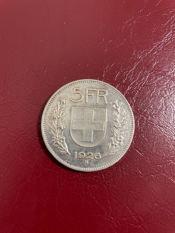 5 franken 1926 (Gebraucht) in Dübendorf für CHF 150 – mit Lieferung auf Ricardo kaufen