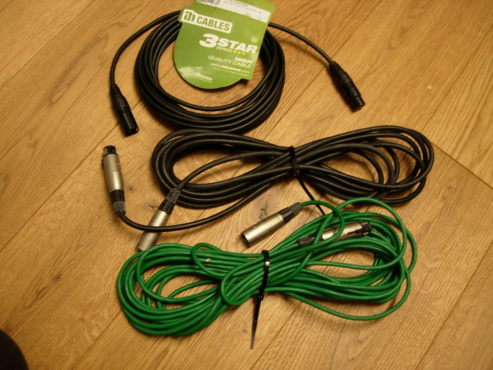 DMX Kabel - Set mit 6m und 2x5m (?) (Gebraucht) in Morschach für CHF 9 ...