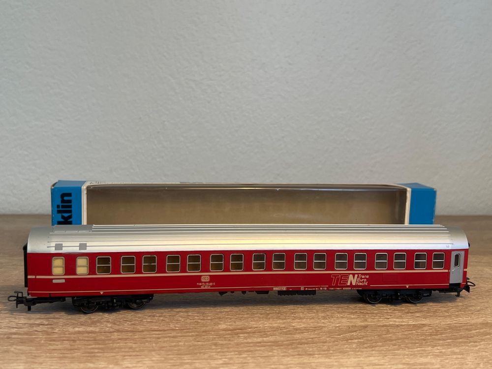 Märklin 4150 Personenwagen TEN SBB H0 OVP (Gebraucht) in St-Aubin-Sauges für CHF 15 – mit ...