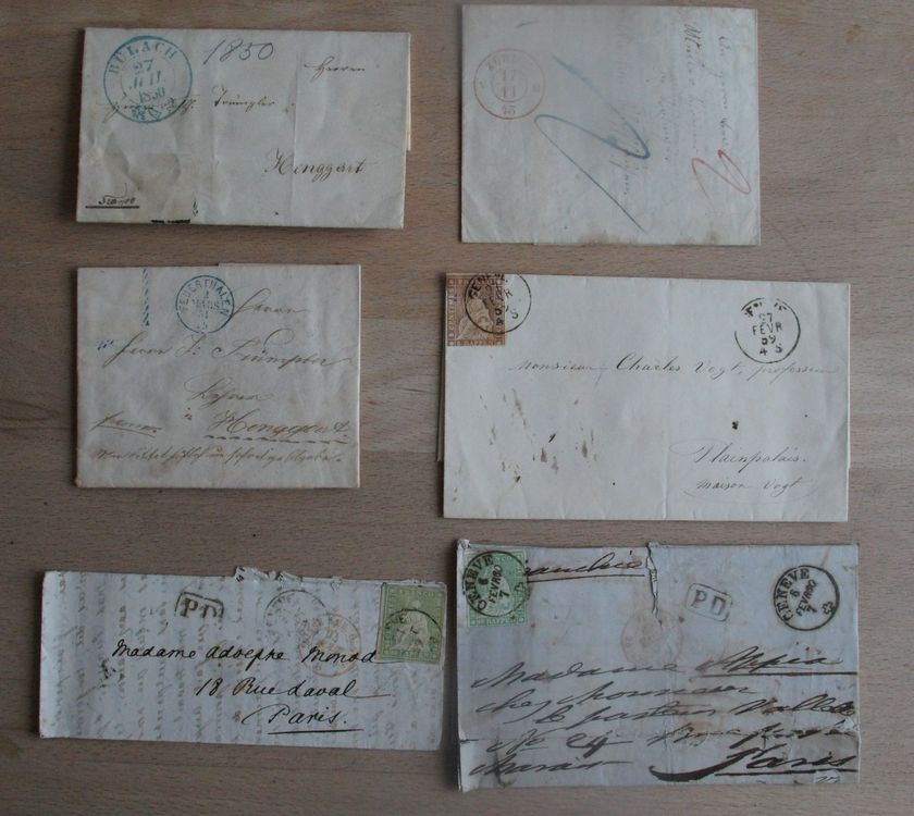 6 Briefe Schweiz u.a. mit Strubeli's ab 1845 | Kaufen auf Ricardo