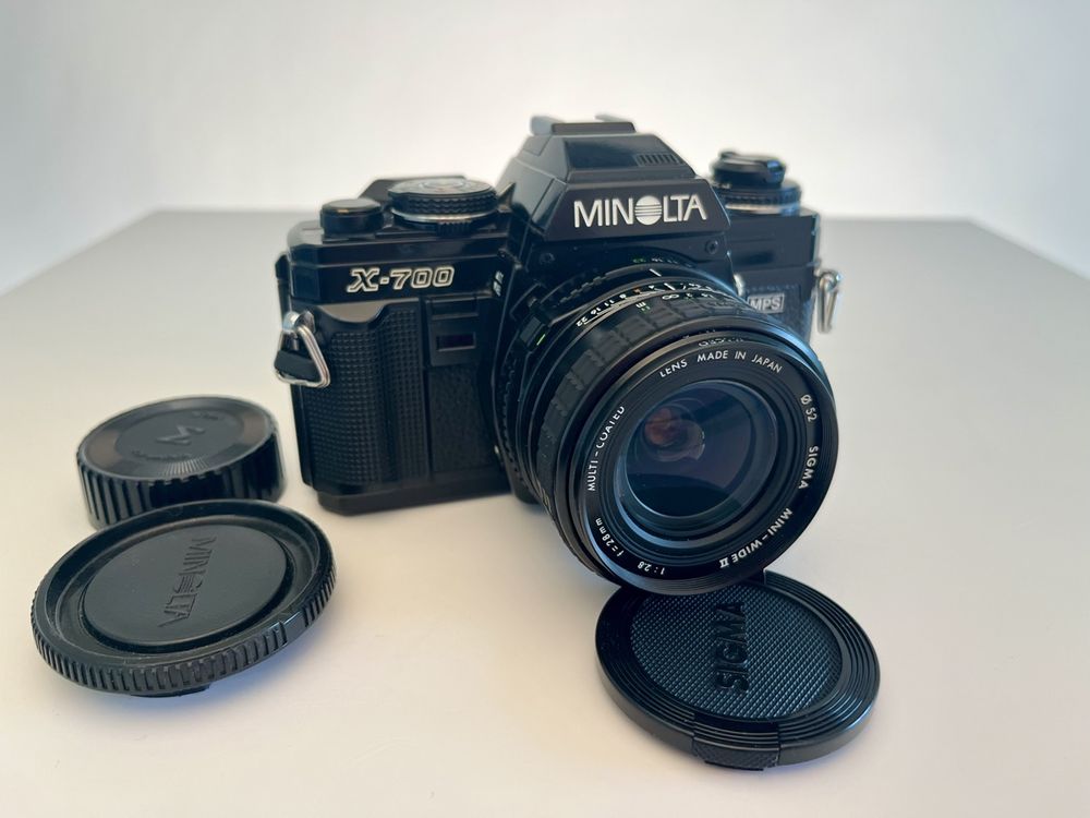 Minolta X-700 Sigma 28mm 1:2.8 Mini-Wide MC II 2.8 Macro (Gebraucht) in ...