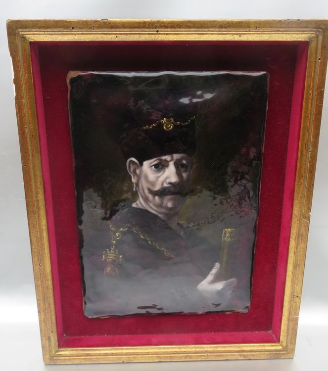 EMAIL MALEREI ADLIGER 19. JAHRH. VERSO ETIKETTE CHRISTIE'S (Gebraucht) in BERN für CHF 125 – mit ...