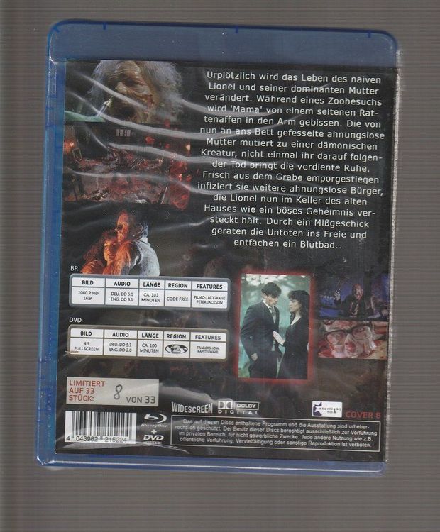 Braindead /Dead Alive Limited uncut BLU RAY UND DVD Neu (Neu und ...