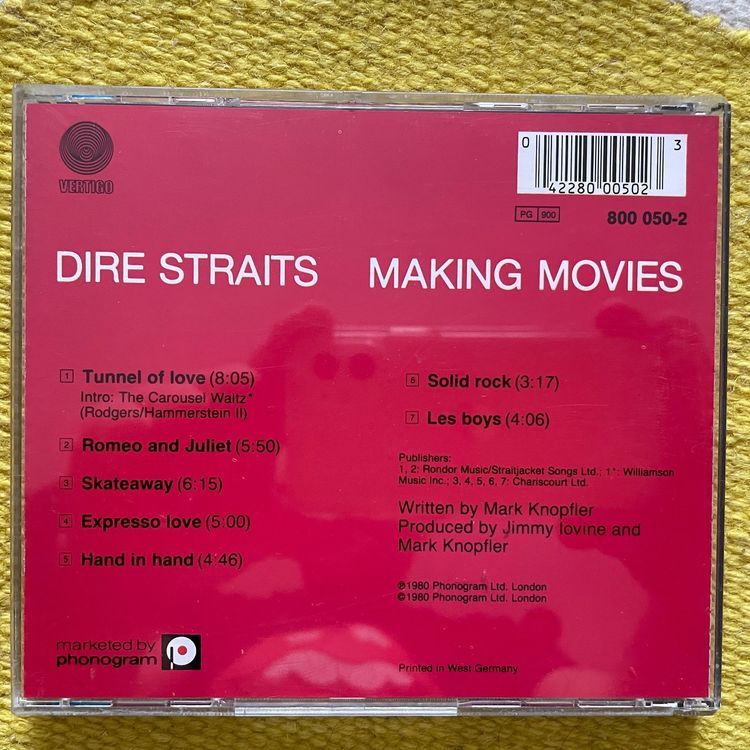 DIRE STRAITS-MAKING MOVIES (Gebraucht) in Rorschacherberg für CHF 2.9 ...