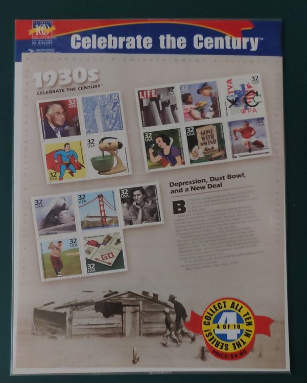USA Stamp 32c. Celebrate the Century 1930 Original verpackt! (Gebraucht ...