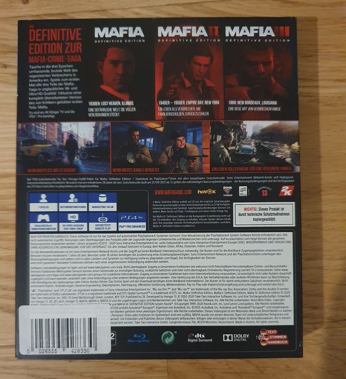 Mafia Trilogy (PS4) | Kaufen auf Ricardo