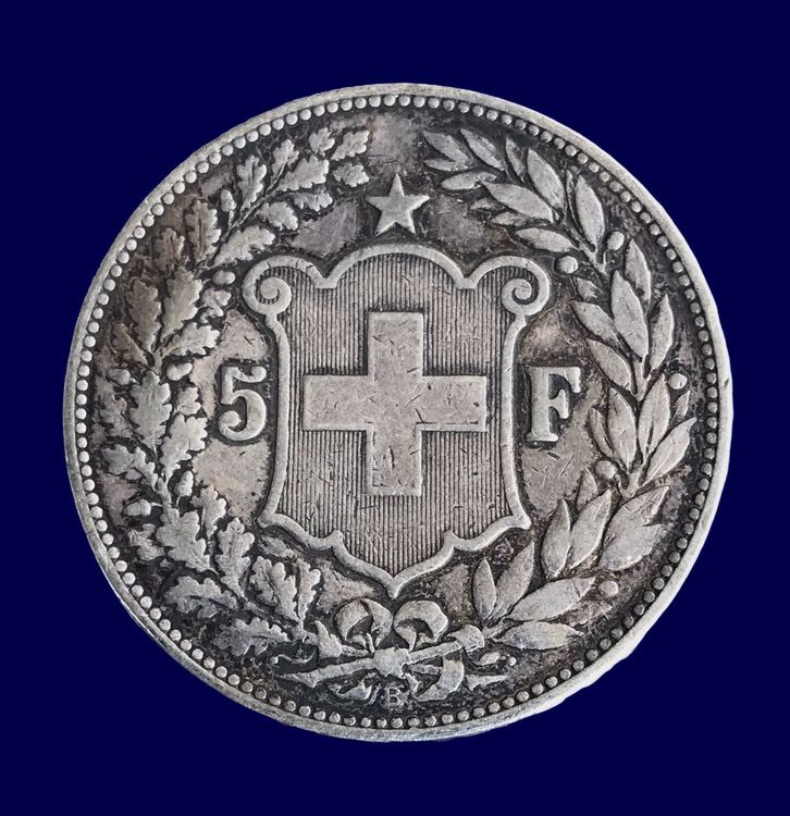 CH 5 Franken Silber Jahrgang 1892 (Gebraucht) in Winterthur für CHF 113 – mit Lieferung auf ...