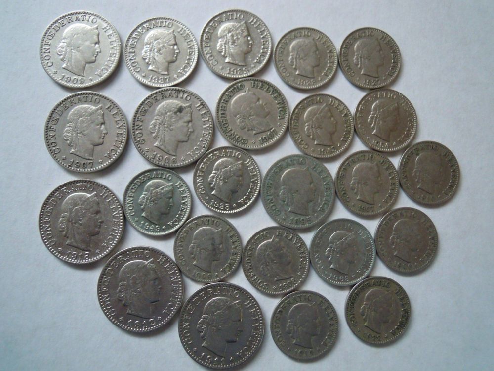 Lot alte Münzen 5 Rp/10 Rp./20 Rp. (D'occasion) à Kriegstetten pour CHF 4.5 – avec livraison ...