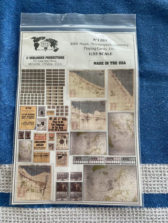 1/35 WWII MAPS,NEWSPAPERS,CURRENCY,PLAYING CARDS, ETC (Gebraucht) in ...