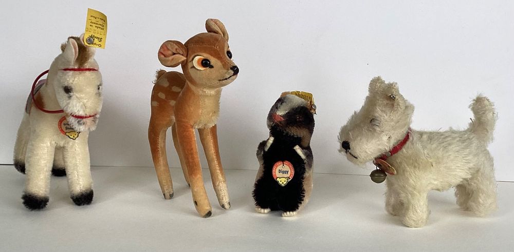 4x Antike Verschiedene Steiff Plüsch Figuren (Gebraucht) in Root für ...