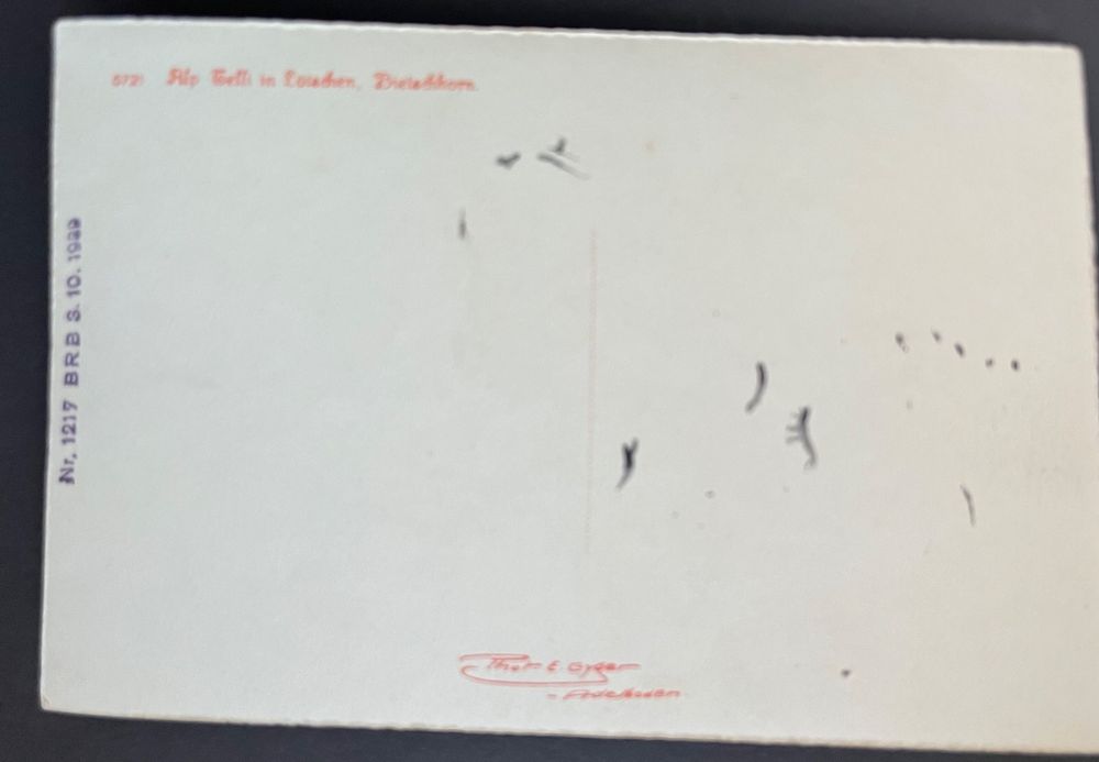 Alp Telli in Lötschen/ Bietschhorn/Photo Gyger Adelboden (Gebraucht) in ...