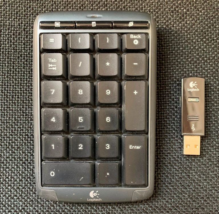 Logitech Numeric Keypad Nummernblock 10er Taststur Funk (Gebraucht) in ...