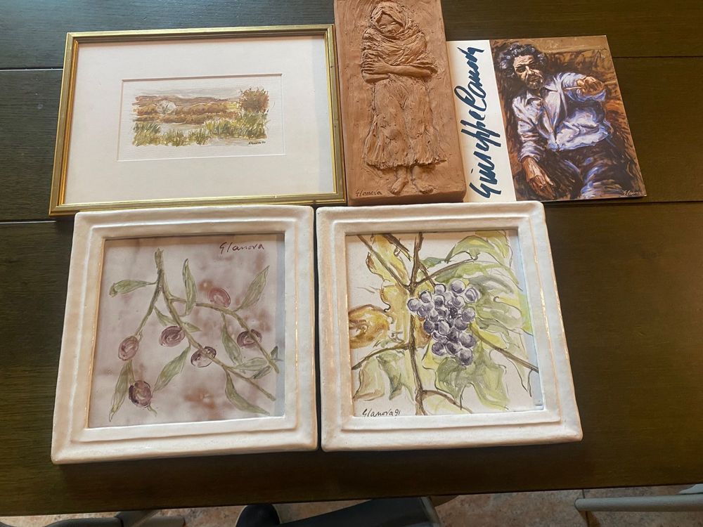 Giuseppe Canova - 4 Werke - Bild + 3 x Keramik + Buch (Neu (gemäss ...