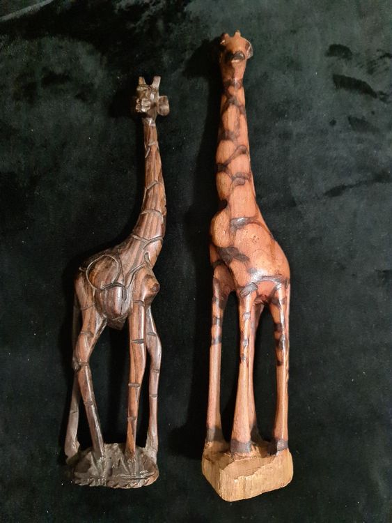Giraffen Skulptur Schnitzerei | Kaufen auf Ricardo