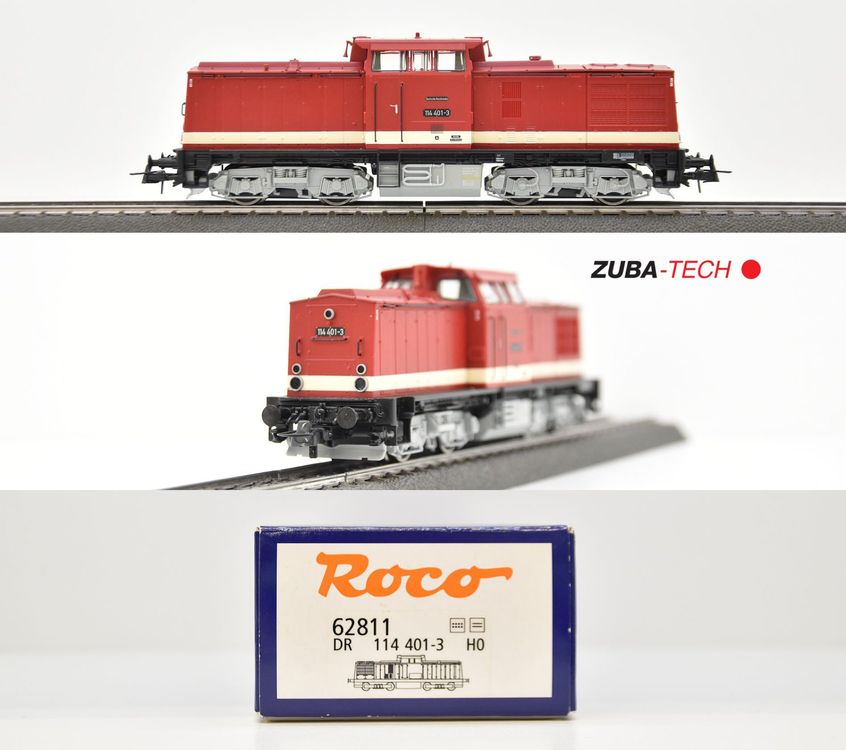 Roco 62811 Diesellok BR 114 DR H0 GS Analog mit OVP (Gebraucht) in St ...