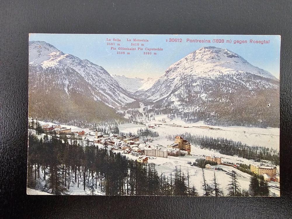 PK Postkarte Pontresina Rosegtal (Gebraucht) in Dallenwil für CHF 5 – mit Lieferung auf Ricardo ...