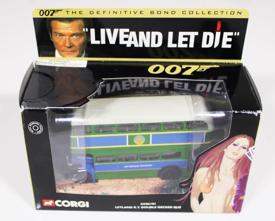 Corgi Toys James Bond 007 LEYLAND DOUBLE DECKER BUS Selten | Kaufen auf ...