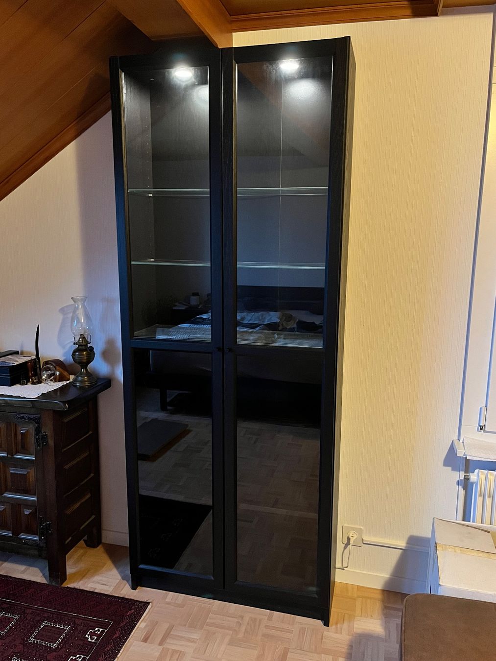 Faszinierend Vitrine Ikea Schwarz Ebenbild