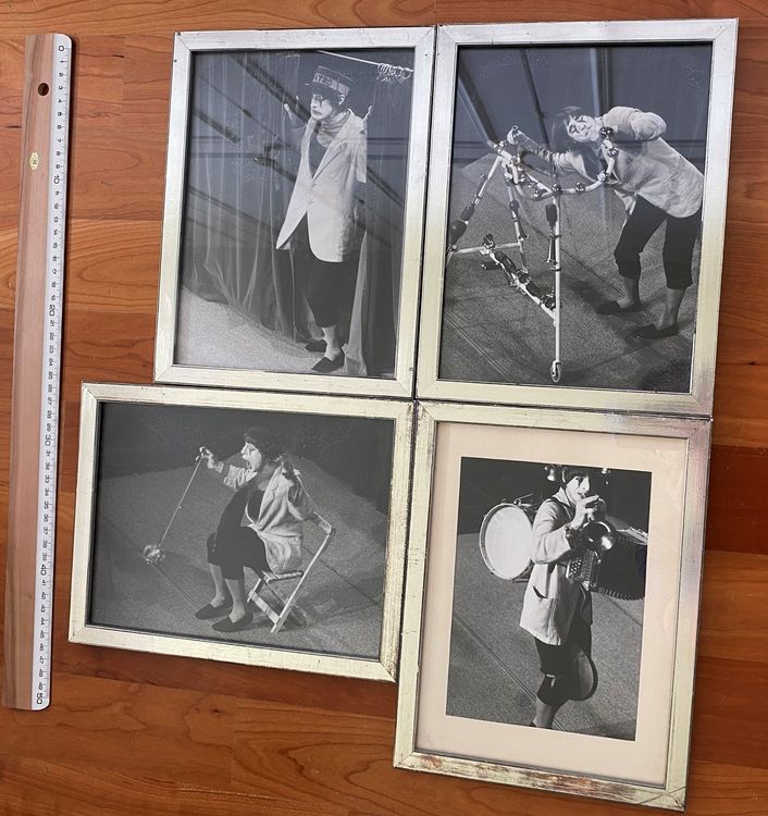 Clown DIMITRI 4 vintage Photographien Fotos b/w gerahmt (Gebraucht) in ...