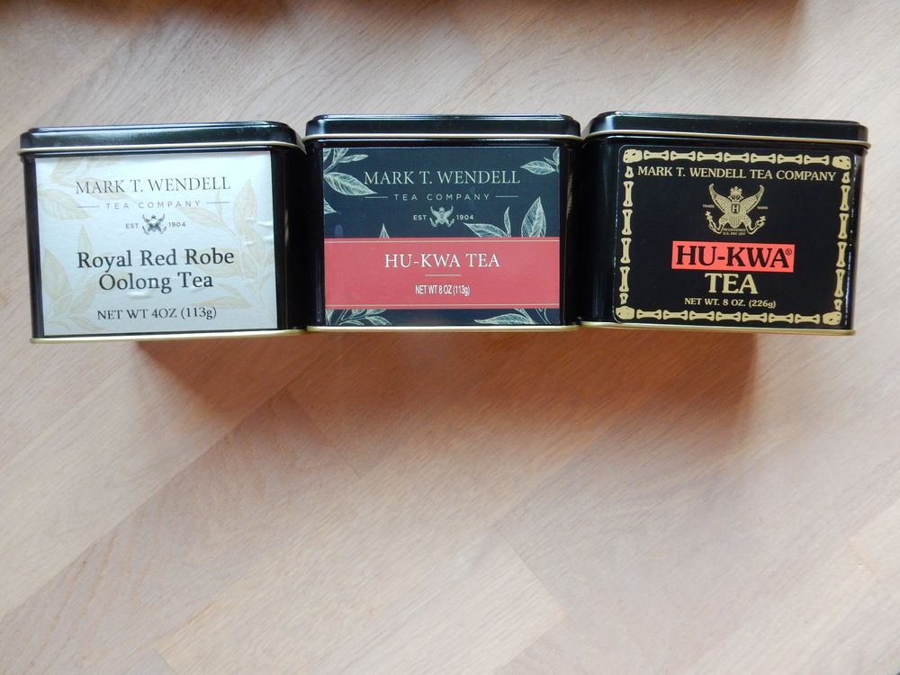 4 Teedosen rechteckig Mark T. Wendell Tea Company Basteln (Gebraucht ...