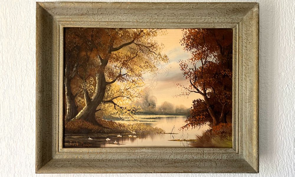 Landschaftsgemälde von Fritz Maijer. Ölgemälde Bild (Gebraucht) in ...