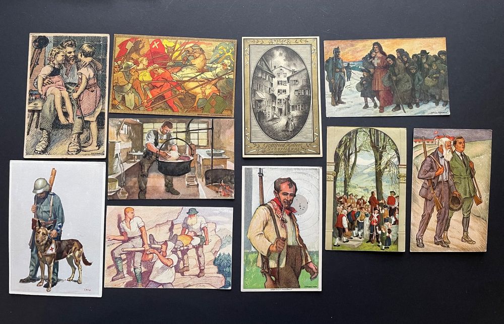 Bundesfeier Karten Sammlung 1911-1937 meist postfrisch (Gebraucht) in ...