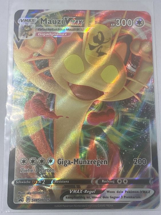 Pokemonkarte Mauzi Vmax | Kaufen auf Ricardo