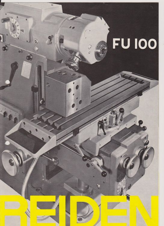 REIDEN FU 100 Fräsmaschine (Gebraucht) in Münchenstein für CHF 6500 ...