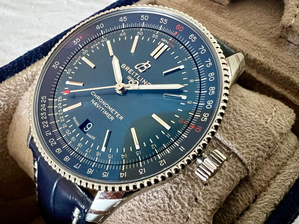 BREITLING Navitimer Automatic 41 - Blue dial - Full set 2024 (Neu und ...