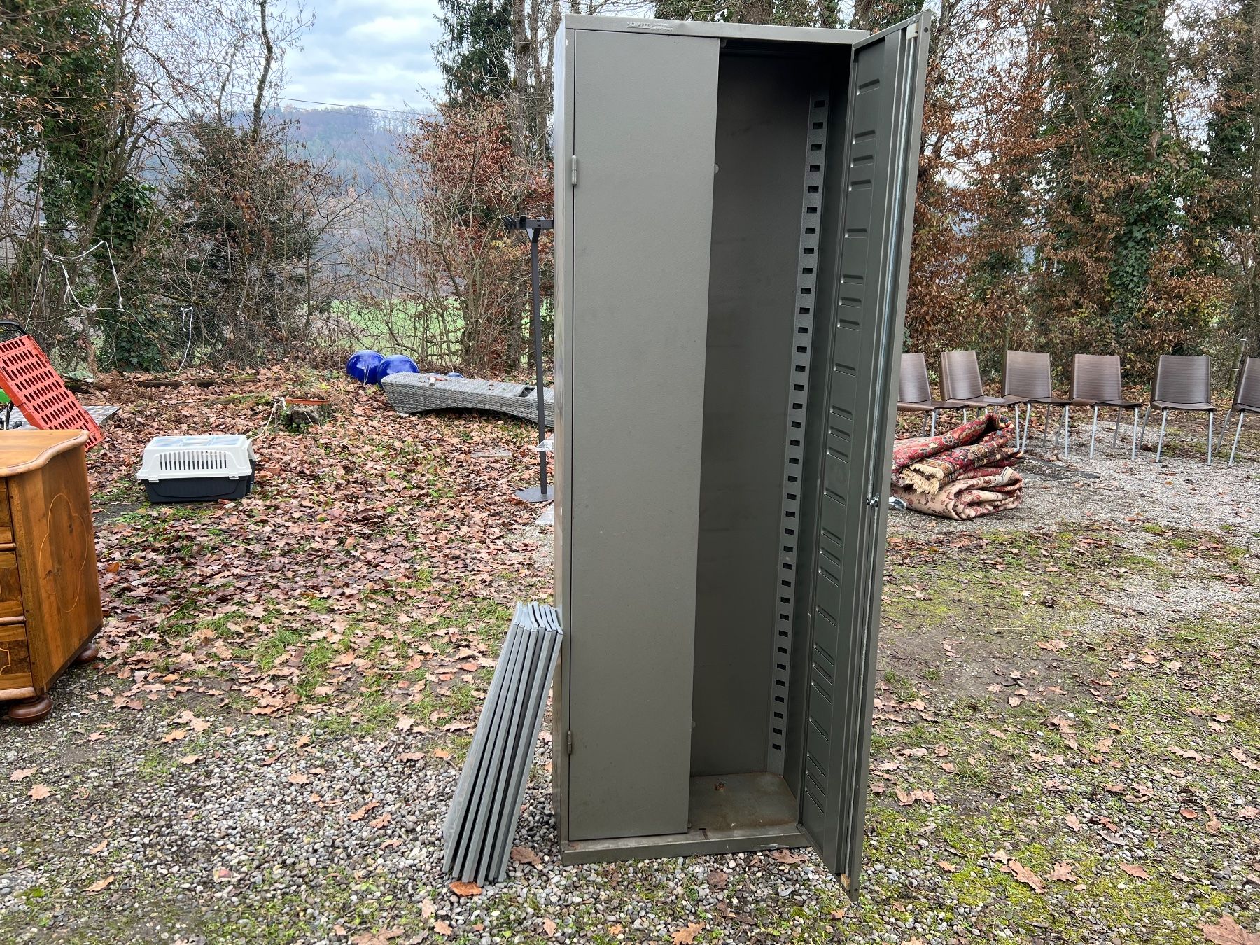 Grosser, grauer Metallschrank von Schäfer, Nr 33 (Gebraucht) in ...