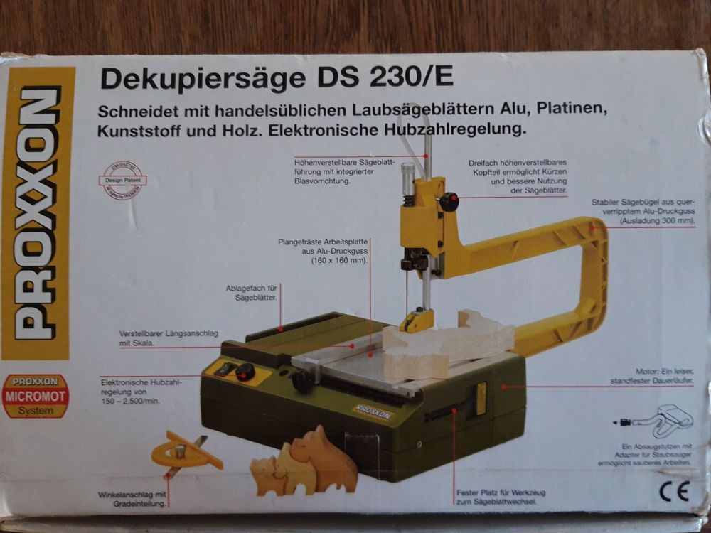 PROXXON 27088 Dekupiersäge, MICROMOT, DS 230/E, 85 W | Kaufen auf Ricardo