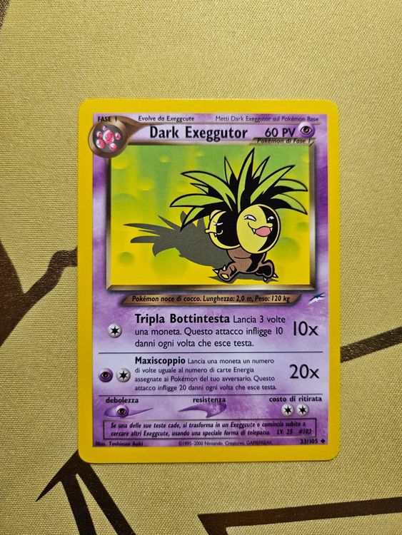 Neo Destiny - Dark Exeggutor (Gebraucht) in Bellinzona für CHF 1 – mit ...