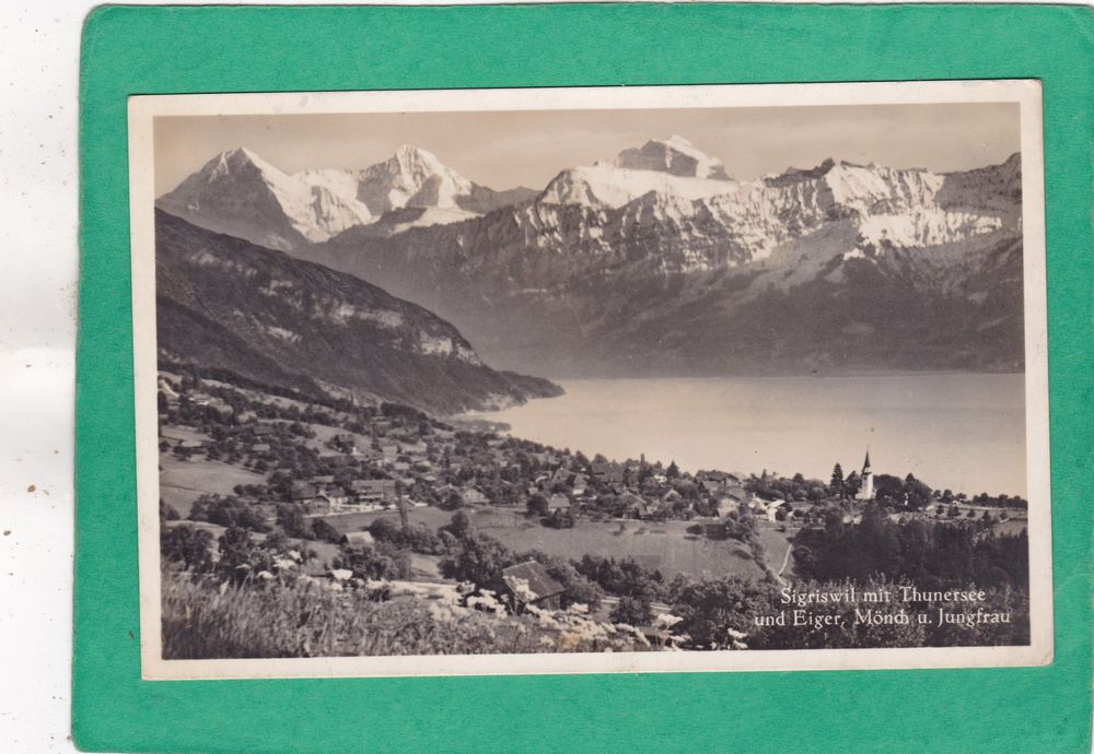 Sigriswil mit Thunersee und Eiger Mönch Jungfrau 1934 | Kaufen auf Ricardo
