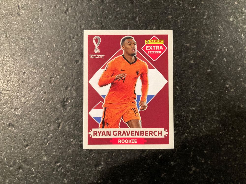 Panini WM 2022 Extra Sticker Ryan Gravenberch BRONZE (Neu und originalverpackt) in Birr für CHF ...