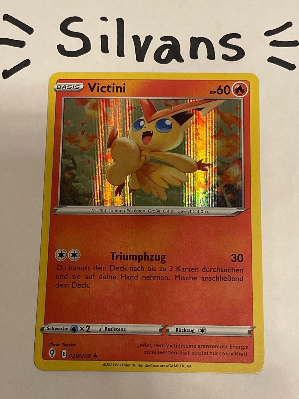 Victini Holo 020/203 Drachenwandel Deutsch (Neu (gemäss Beschreibung ...