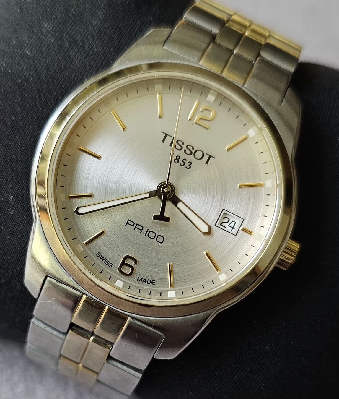 TISSOT PR 100 Saphire Swiss Made Elegante Herrenuhr 38mm (Gebraucht) in ...