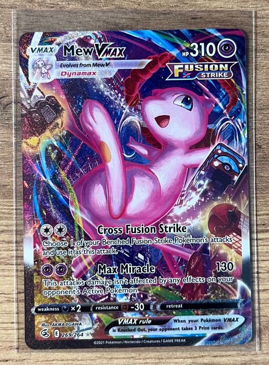 Mew VMAX ALT ART 269/264 Pokemon Fusion Strike (Neu (gemäss Beschreibung)) in Andelfingen für ...
