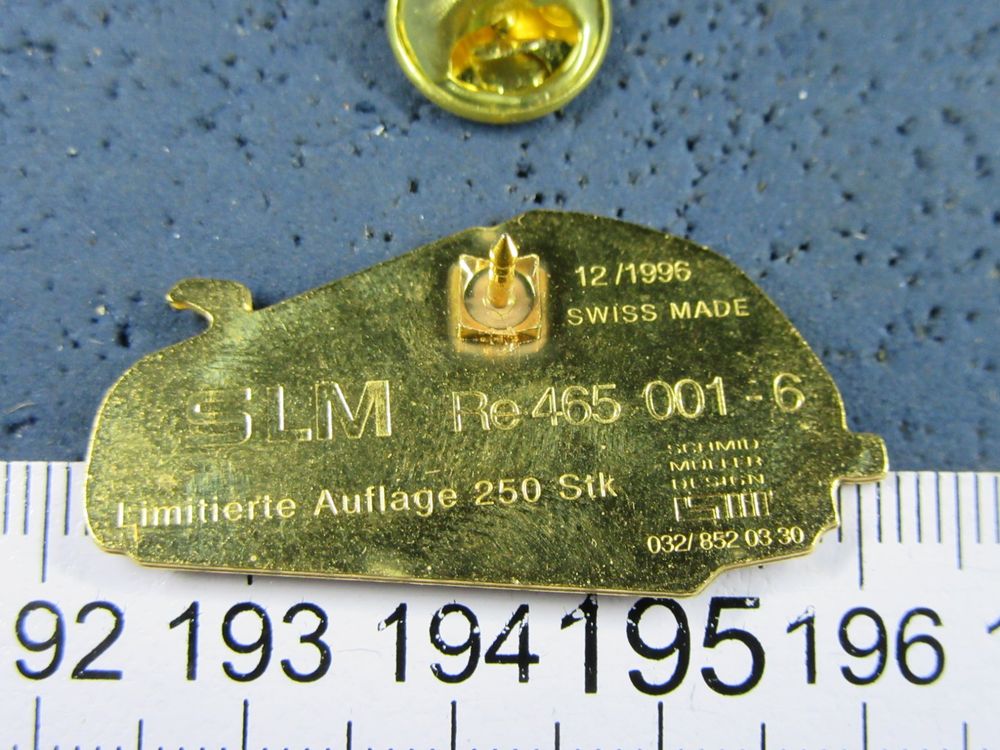 BLS 125JAHRE SLM Re465 SWISS MADE SMD PIN LIM.AUFL. 250p (Gebraucht) in ...