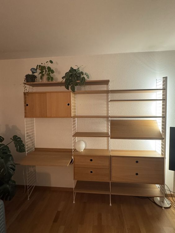 String Regal mit Desk white/oak (Neu (gemäss Beschreibung)) in Zürich ...