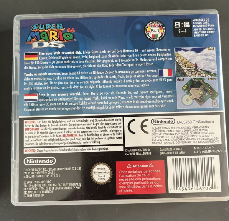 Nintendo DS Spiele / New Super Mario Bros / Mario 64 (Gebraucht) in ...
