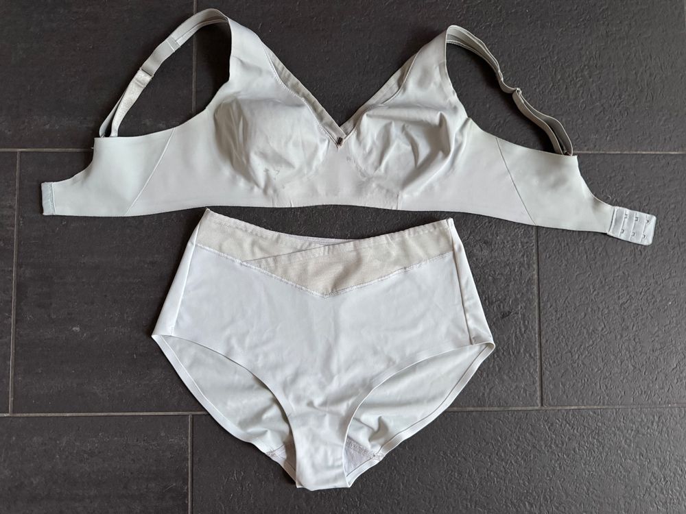 Triumph True Shape Sensation Set BH+Unterhose in Perlgrau (Neu (gemäss ...