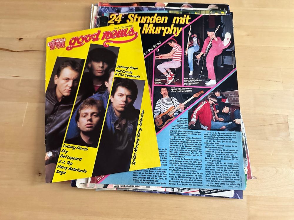 SPIDER MURPHY GANG tolle Berichte + Poster inkl. 80's NDW (Gebraucht ...