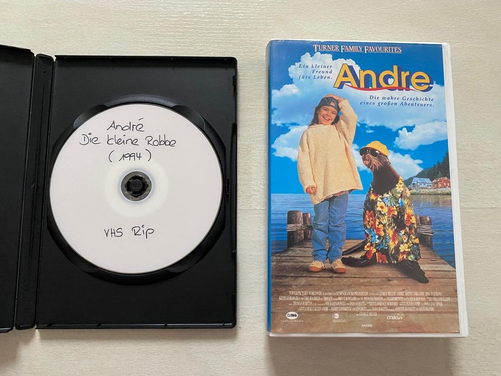 VHS Kassette + Dvd André – Die kleine Robbe (1994) (Gebraucht) in ...