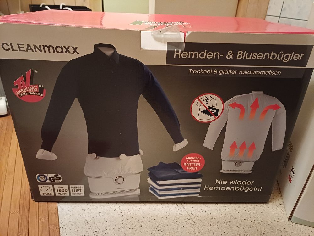 CLEANmaxx Hemdenbügler, 1800 Watt (Neu und originalverpackt) in ...