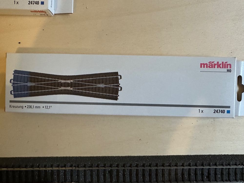Märklin H0 Kreuzung 236,1 mm 12°, 24740 neu (Gebraucht) in Worben für CHF 10 – mit Lieferung auf ...