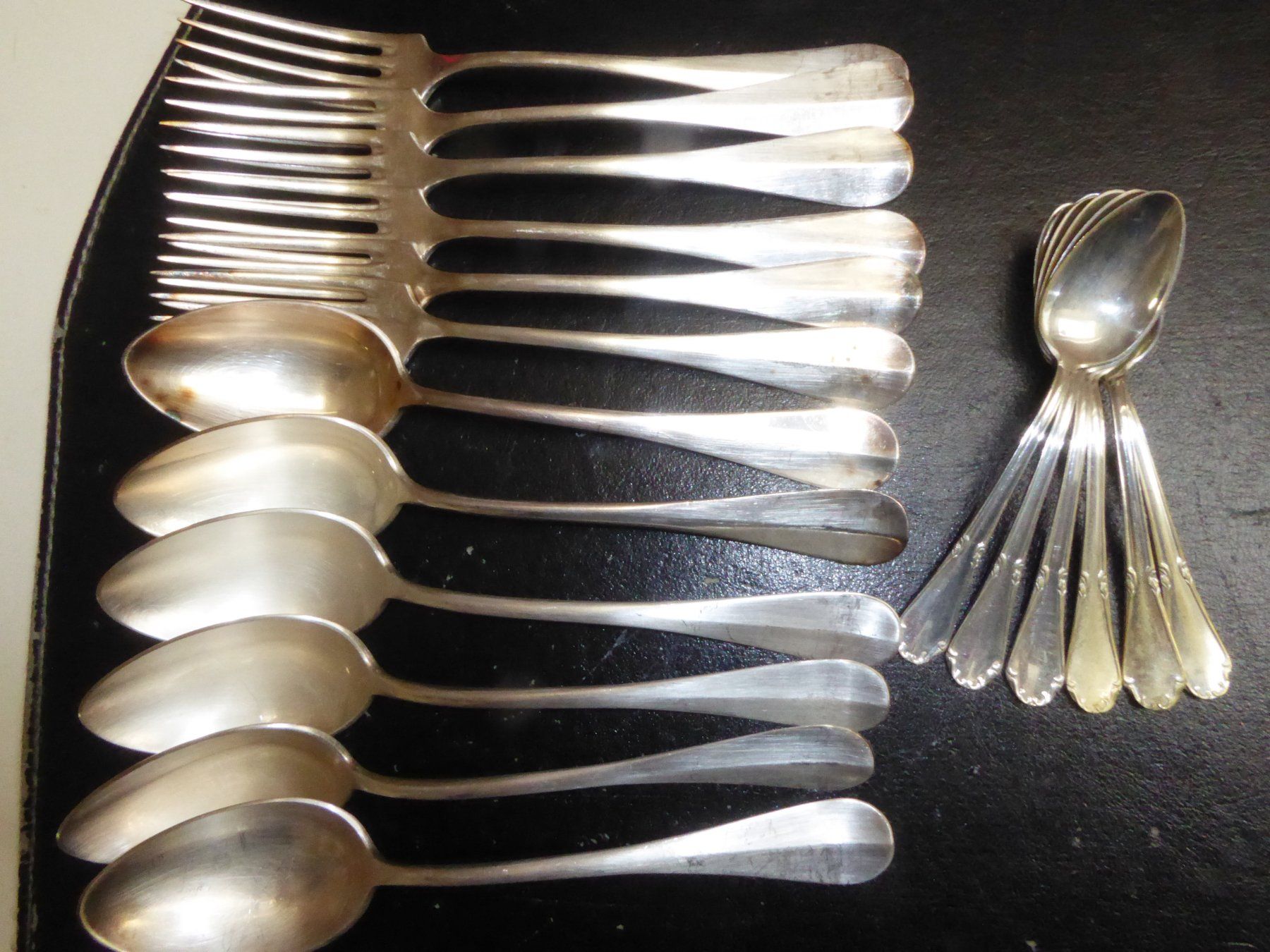 Besteck, 18 teilig, 80 L Silberauflage, sehr alt (Gebraucht) in ...